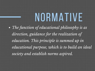 Meaning Scope and Function of Philosophy of Education | PDF