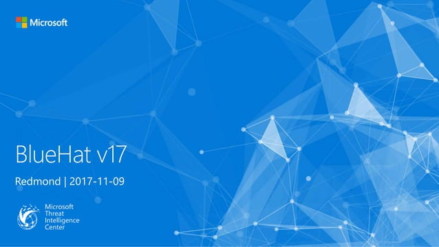 BlueHat v17 || Using TLS Certificates to Track Activity Groups | PPT