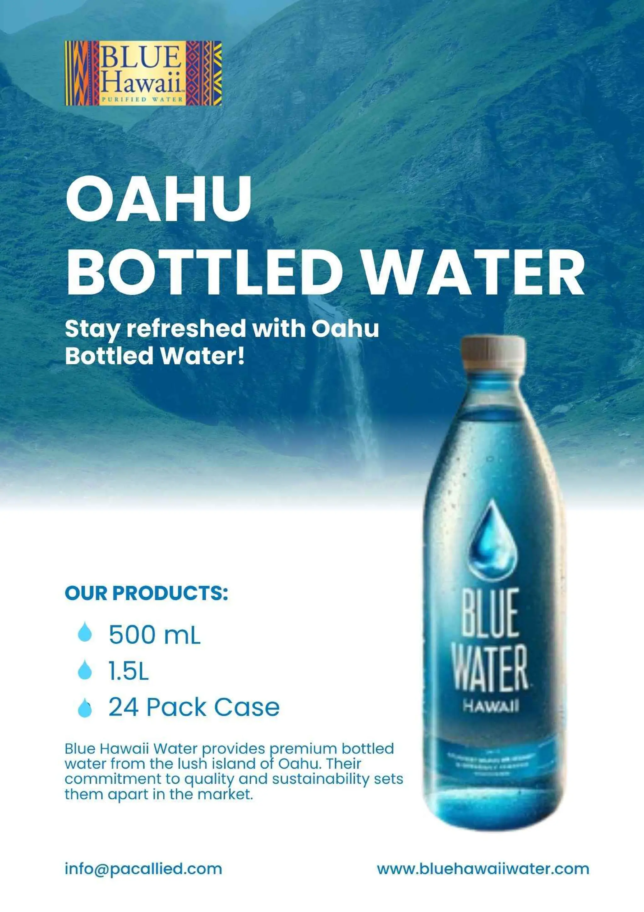 Oahu Bottled Water ! Blue Hawaii Water | PDF