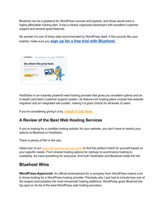 Bluehost vs hostgator | PDF