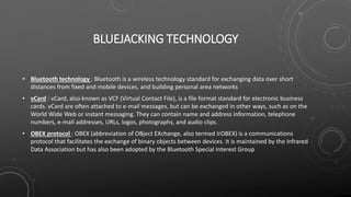 Bluejacking | PPTX