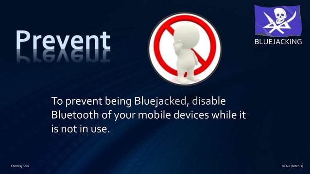 Bluejacking by krishna soni | PPT