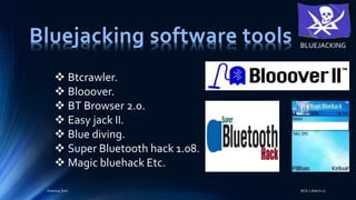 Bluejacking by krishna soni | PPTX