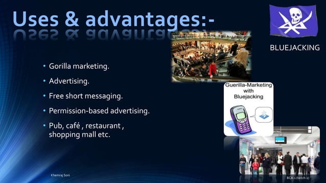Bluejacking by krishna soni | PPT