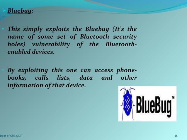 Bluejacking ppt | PPT