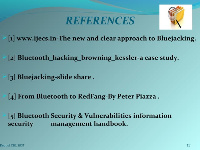 Bluejacking ppt | PPT
