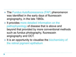 Blue laser autoflouroscence | PPTX | Eye and Vision Conditions ...