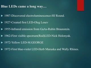 Seminar on Blue LED | PPTX