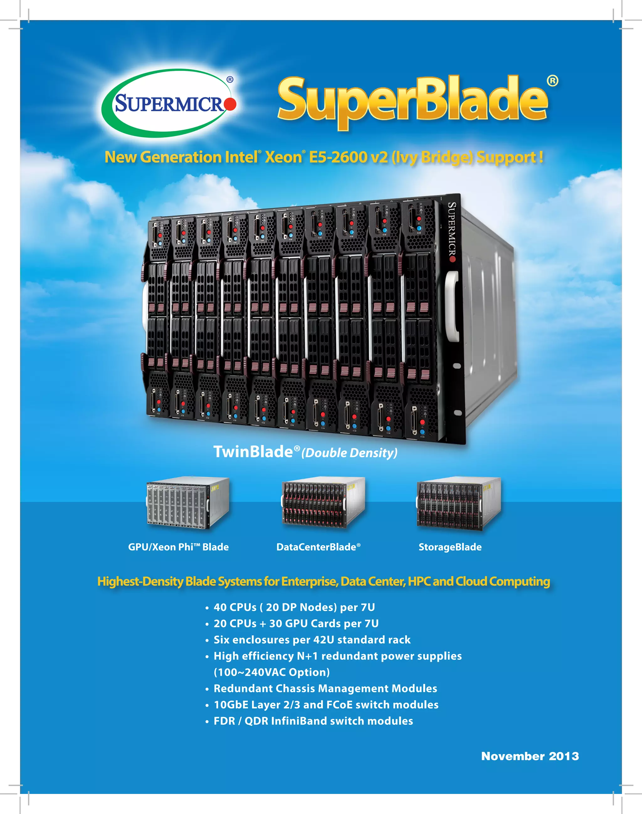 Blue Line Supermicro Superblade | PDF