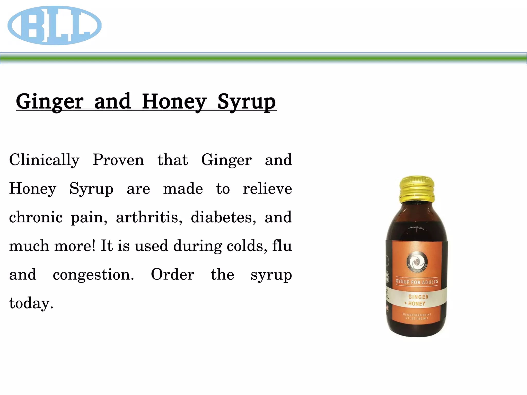 Ginger and Honey Syrup | PPT
