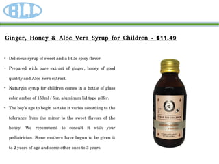 Ginger and Honey Syrup | PDF
