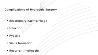 Varicocele and hydrocele general surgery topics | PPTX