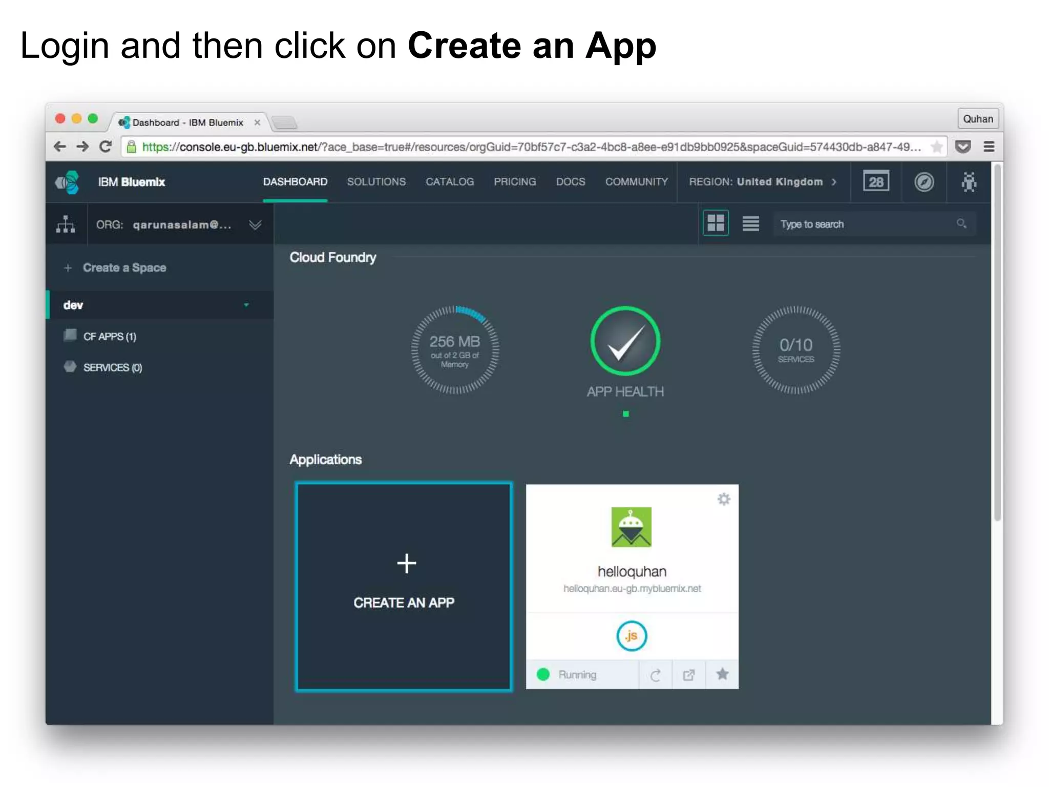 Bluemix setup | PPT