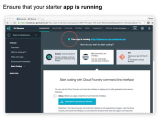 Bluemix setup | PPT