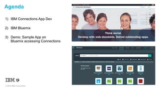 Application Development for IBM Connections with IBM Bluemix | PDF