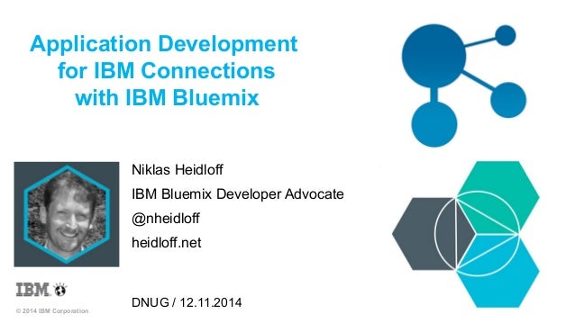Application Development For Ibm Connections With Ibm Bluemix