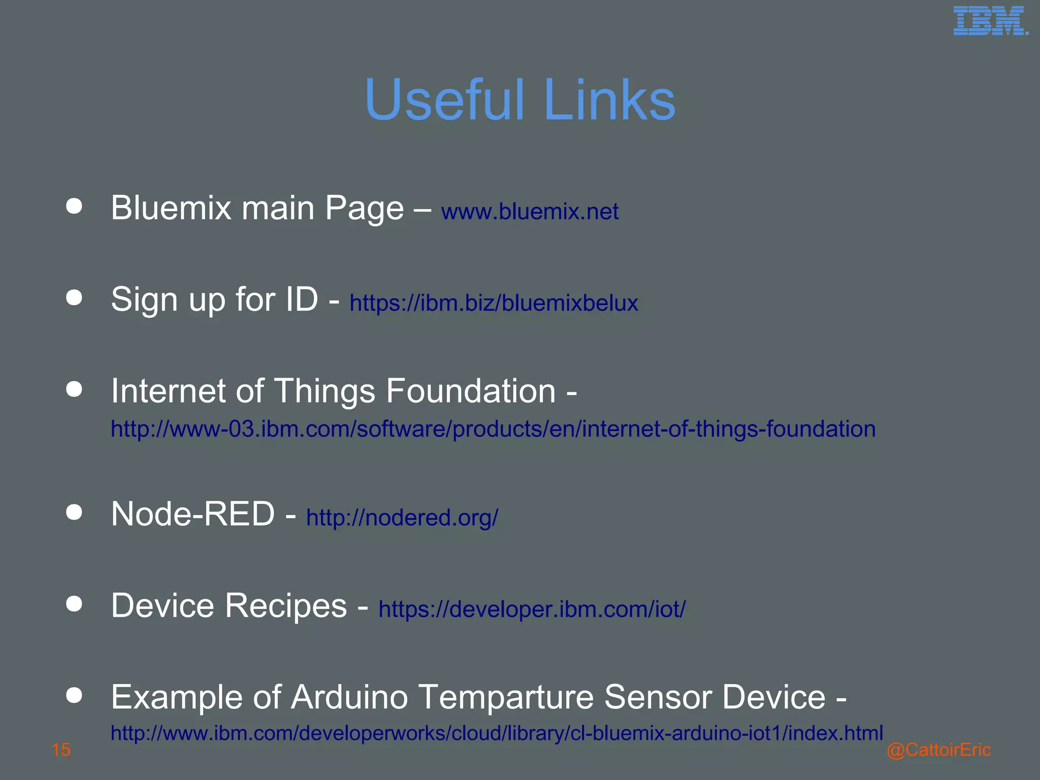 Bluemix overview with Internet of Things | ODP