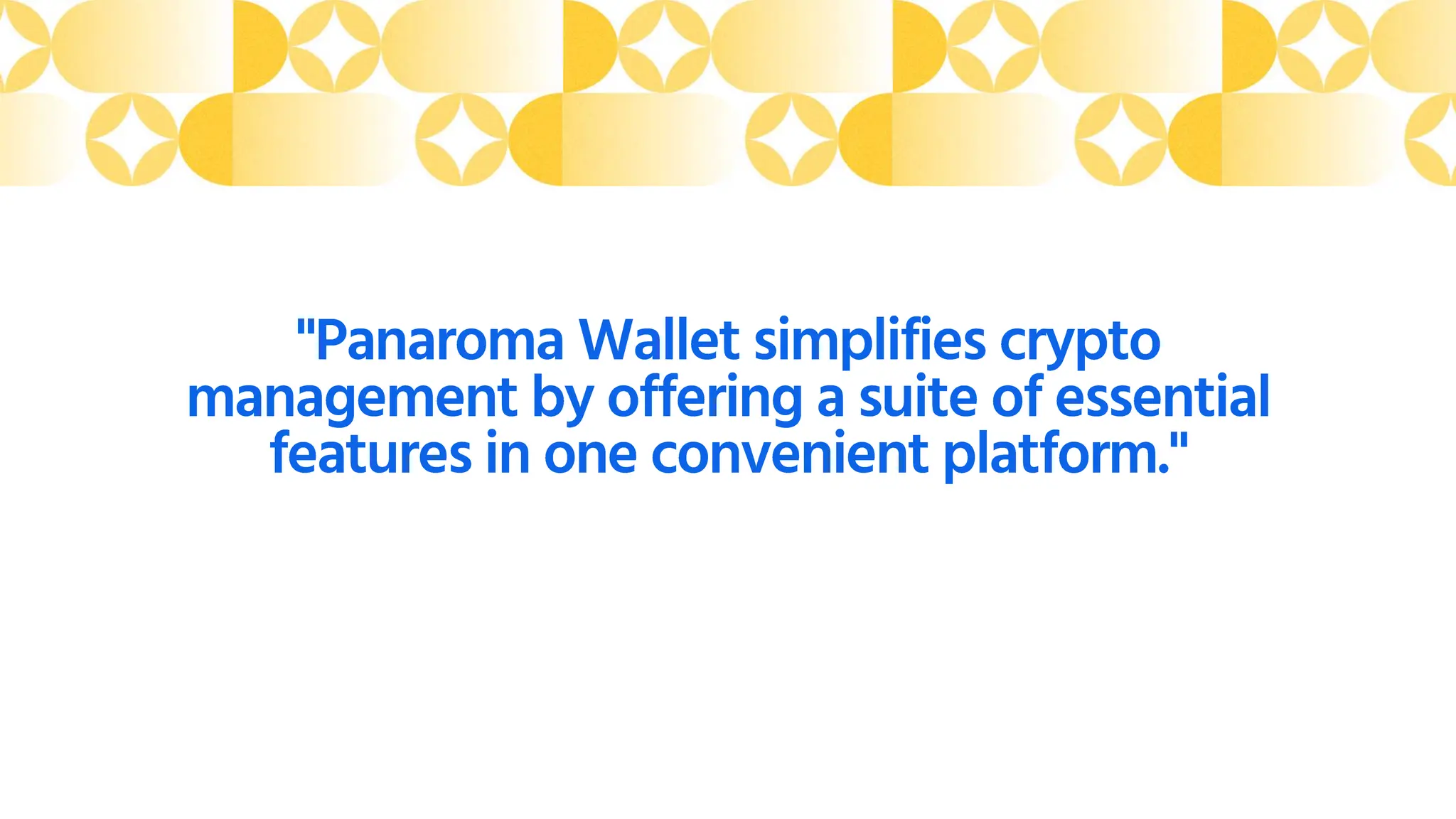 Empowering Your Crypto Journey: Introducing Panaroma Wallet | PPT