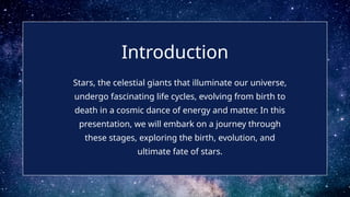 The Life Cycle of Stars Complete Presentation | PPTX