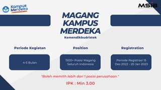 Sosialisasi MSIB Kampus Merdeka Batch 4 | PDF