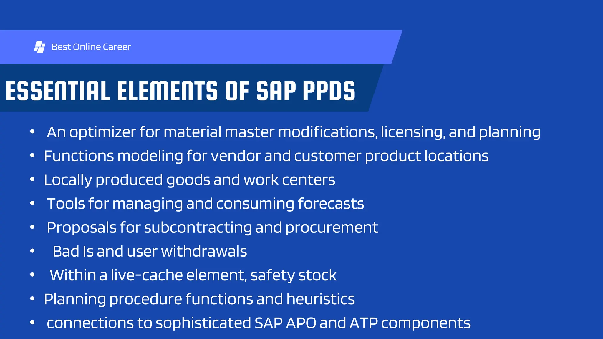 SAP S4 HANA PPDS | PPTX