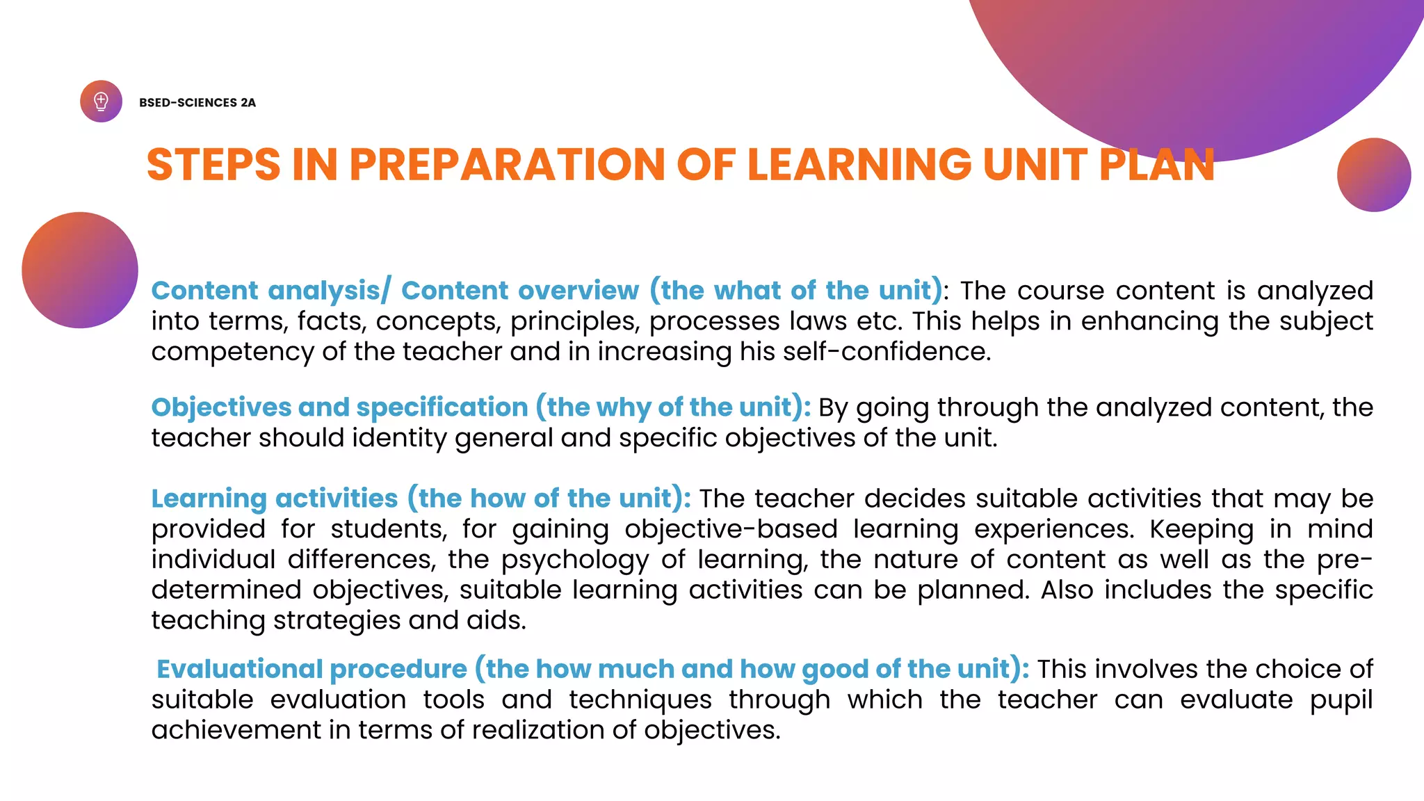 Lesson and Unit planning | PDF
