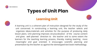 Lesson and Unit planning | PDF