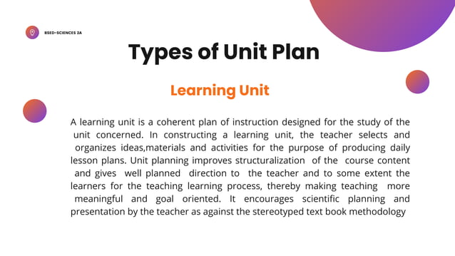 Lesson and Unit planning | PDF