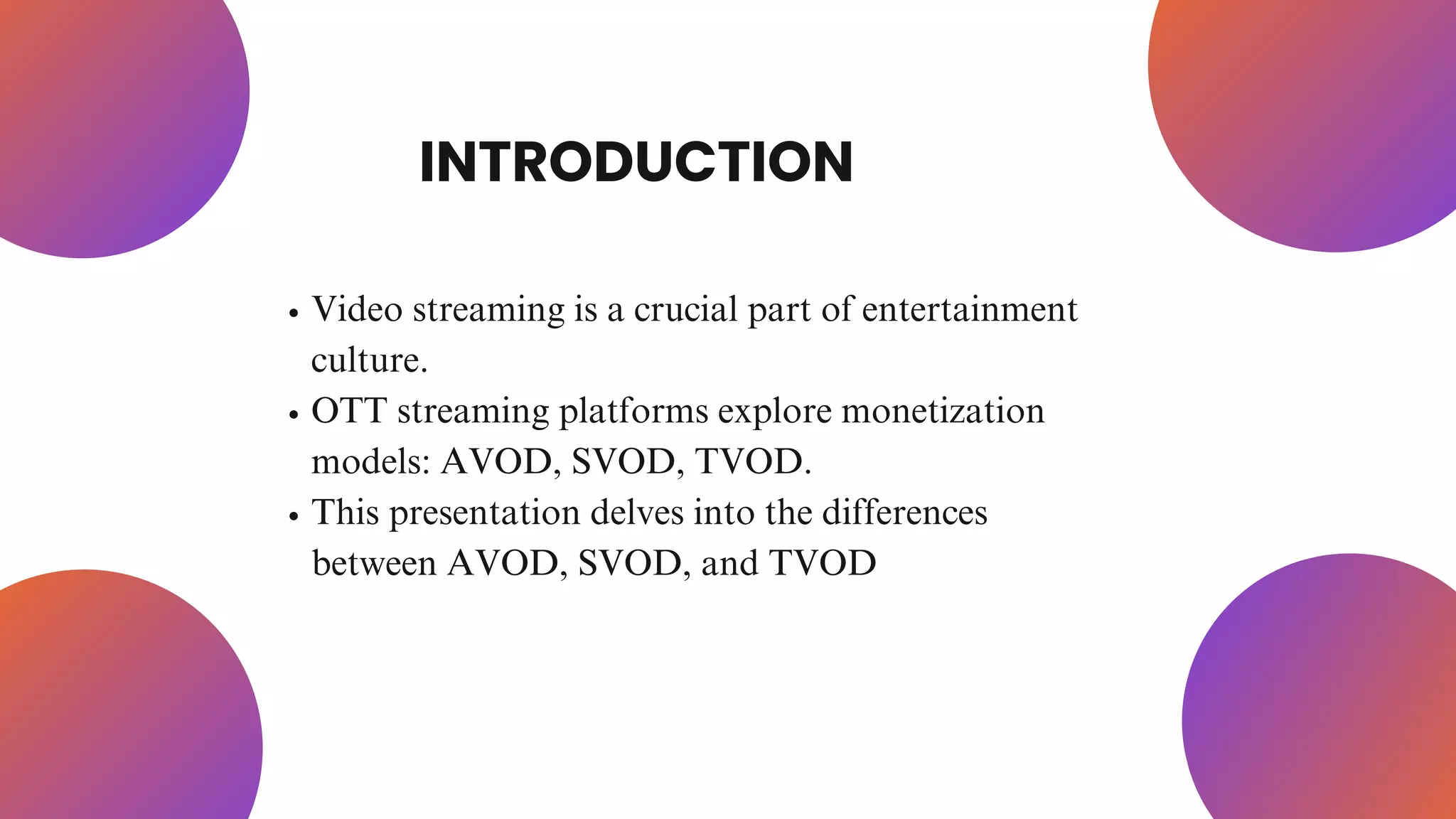 AVOD VS SVOD VS TVOD | PDF