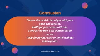 AVOD VS SVOD VS TVOD | PDF