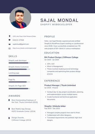 professional resume Sajal Mondal | PDF