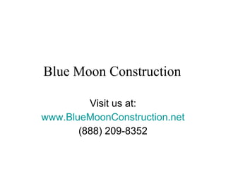 Blue Moon Construction slideshow (finished basements, ktichen and bath ...