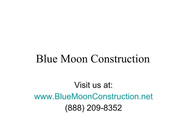 Blue Moon Construction slideshow (finished basements, ktichen and bath ...
