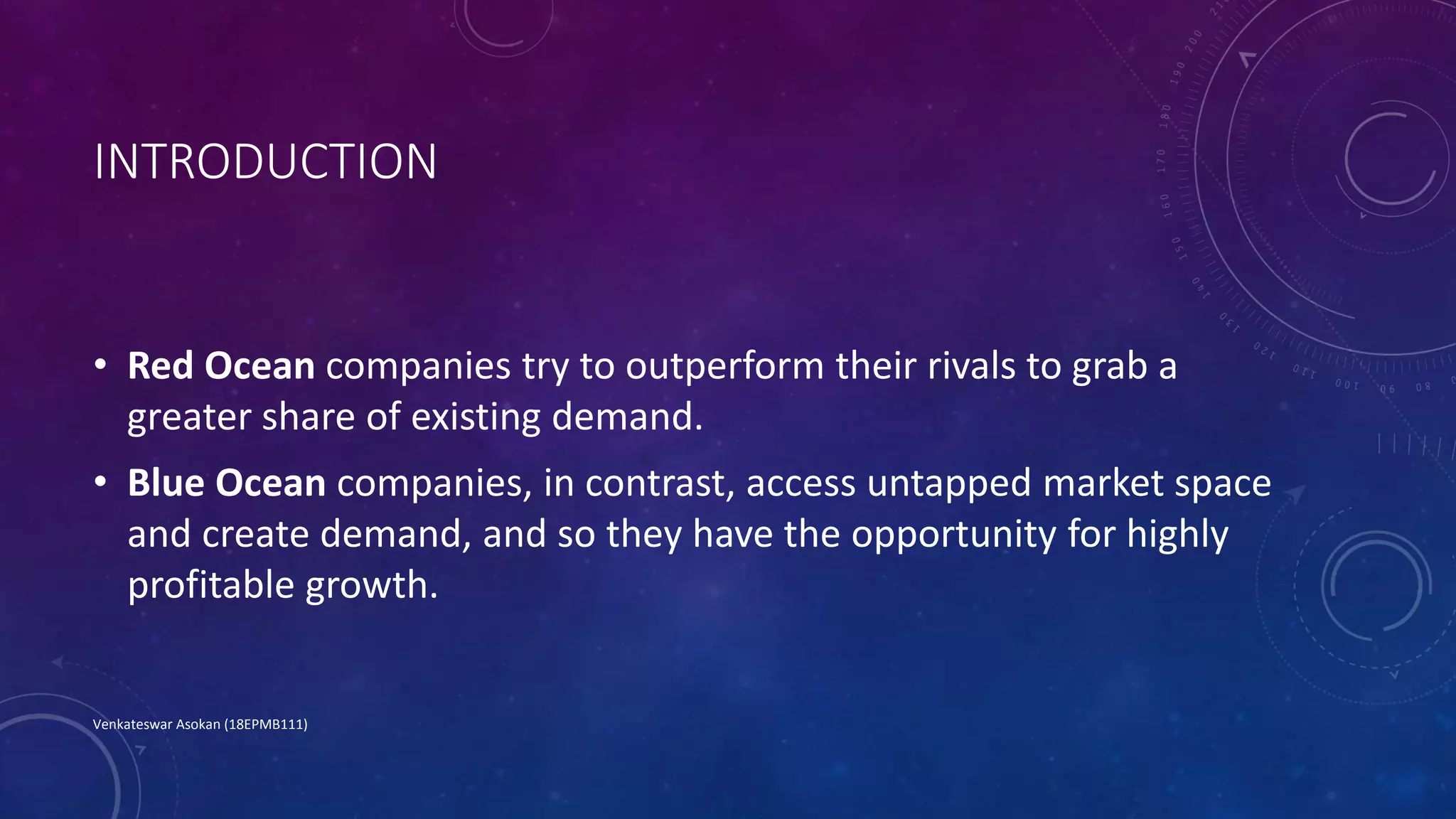 Blue ocean and red ocean strategies | PPTX