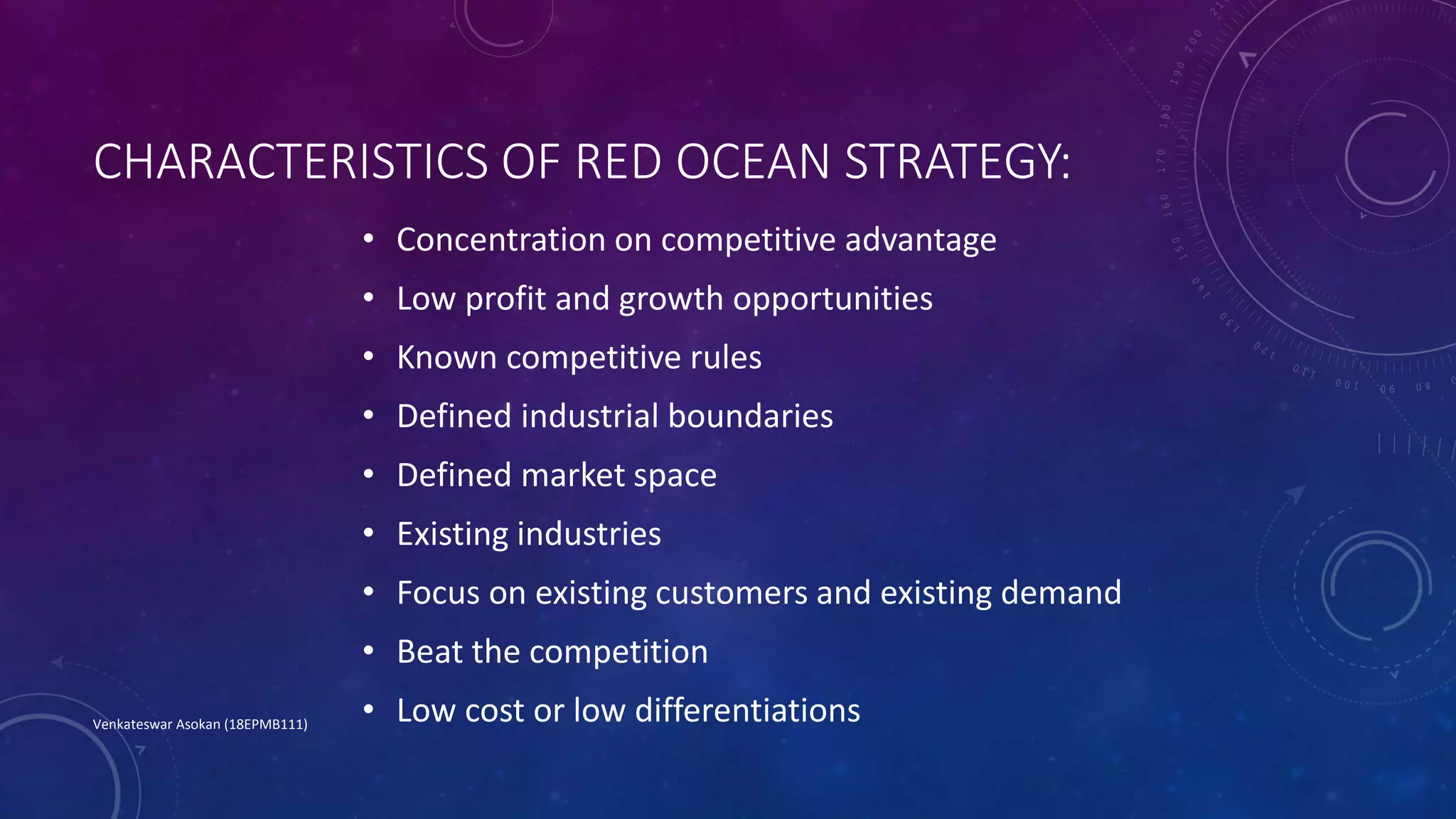 Blue ocean and red ocean strategies | PPTX