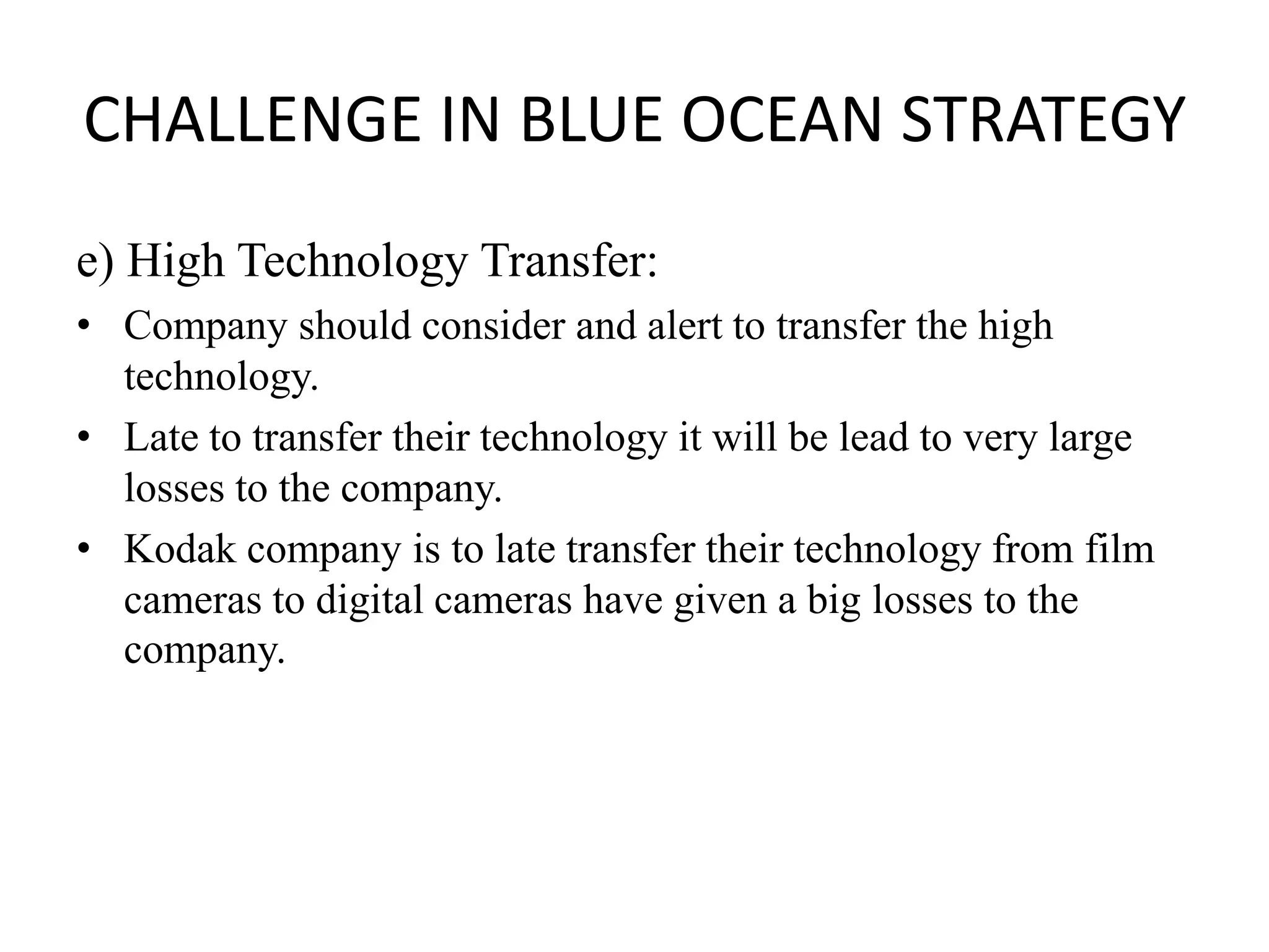 Blue ocean challenge | PPTX