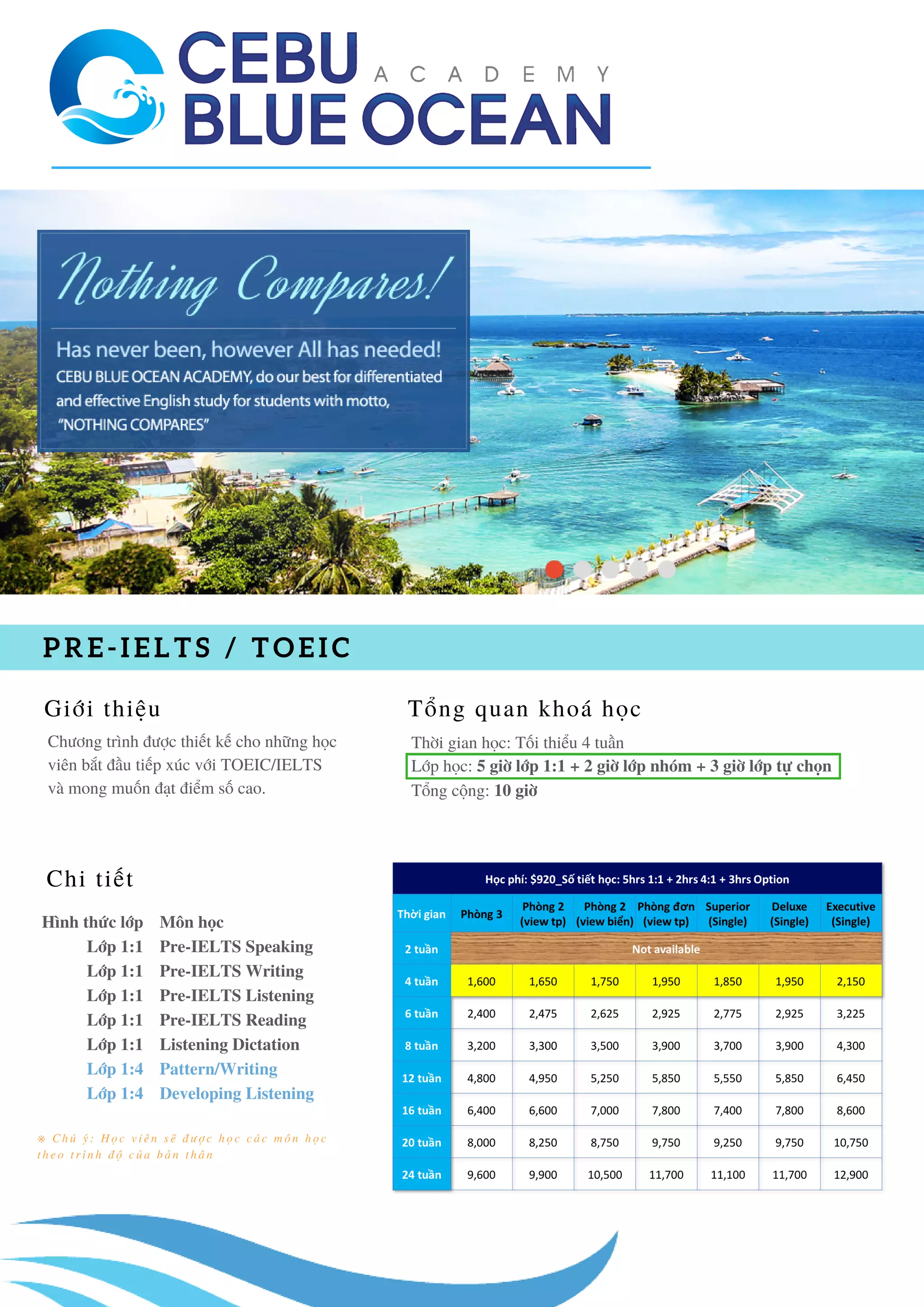 Cebu Blue Ocean (CBO) Program brochure with price 2019 | PDF