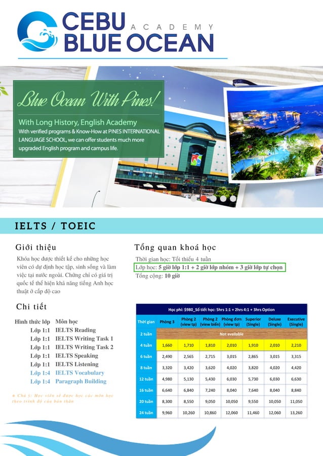 Cebu Blue Ocean (CBO) Program brochure with price 2019 | PDF