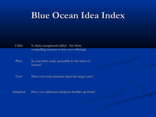 Blue ocean strategy | PPT