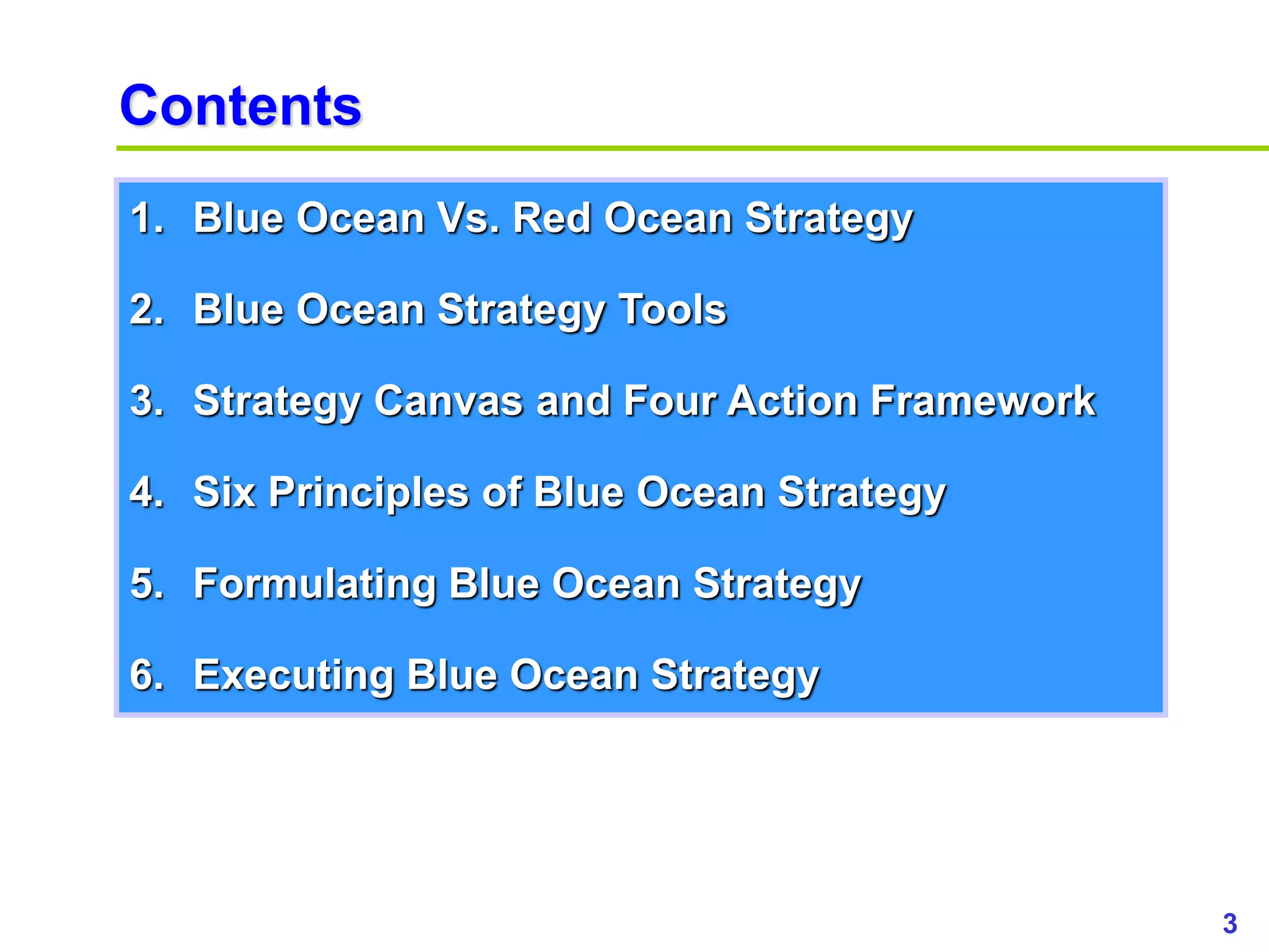Blue ocean strategy ppt slides | PPTX