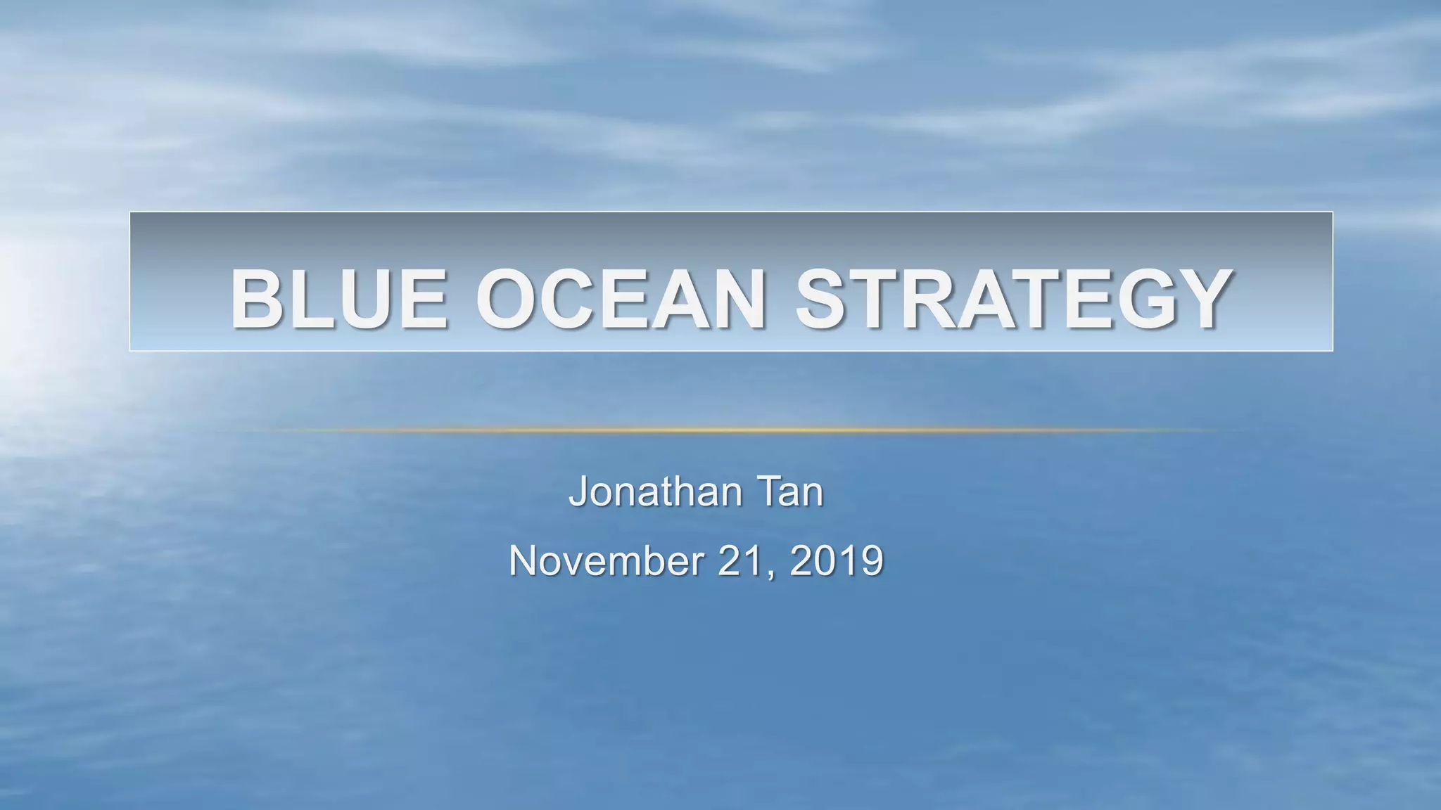 Blue Ocean Strategy | PPTX