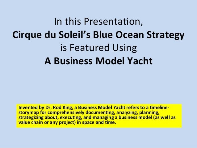Cirque du Soleil's BLUE OCEAN STRATEGY: One-page Story of How Cirque du Soleil Used a Business ...