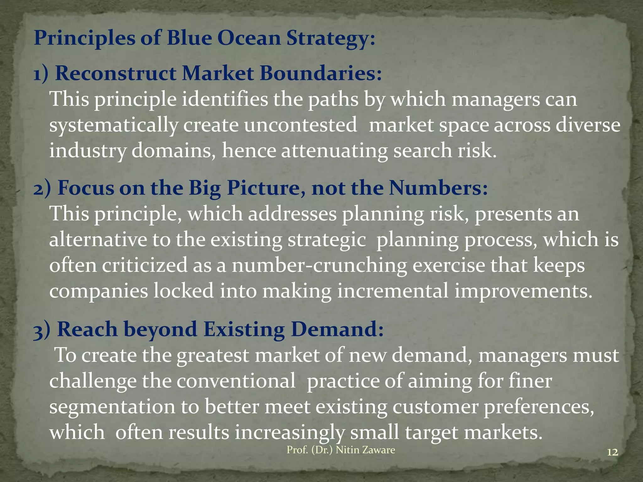 Blue ocean strategy & red ocean strategy | PPTX