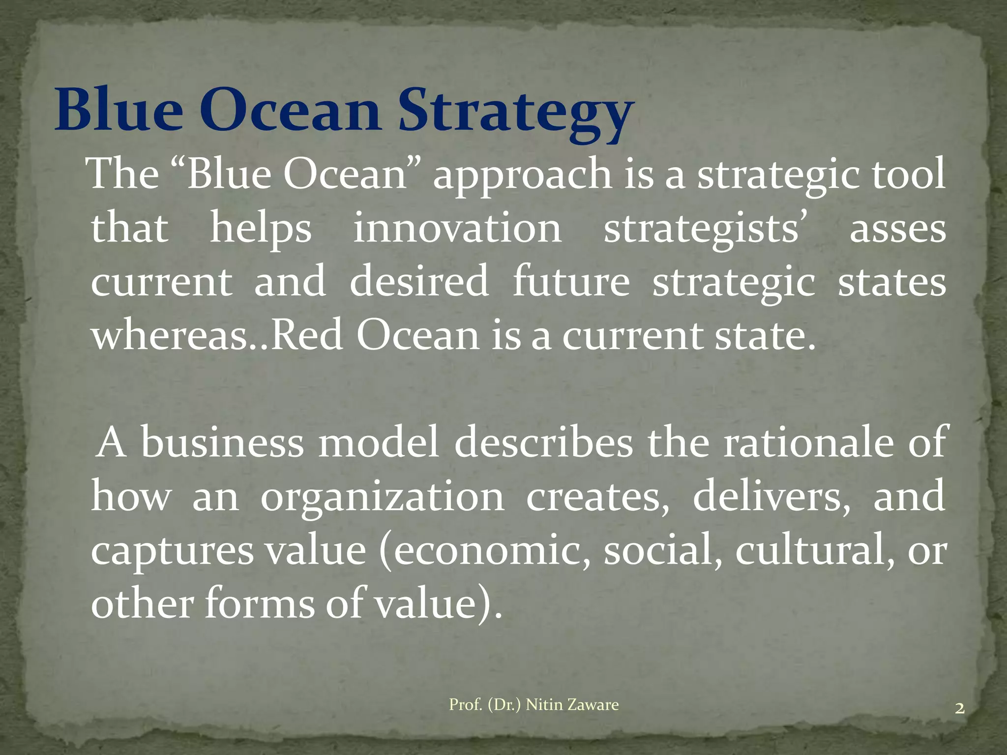 Blue ocean strategy & red ocean strategy | PPTX