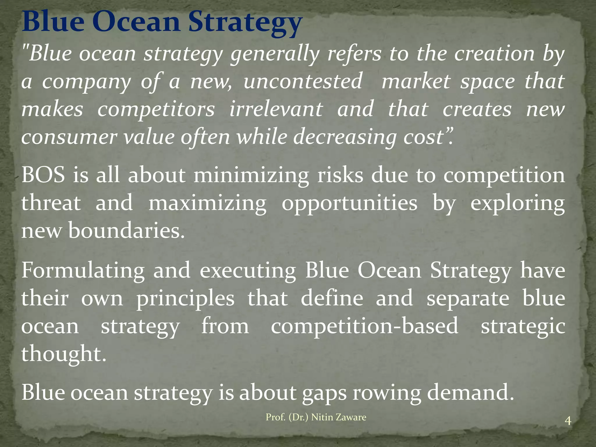 Blue ocean strategy & red ocean strategy | PPTX