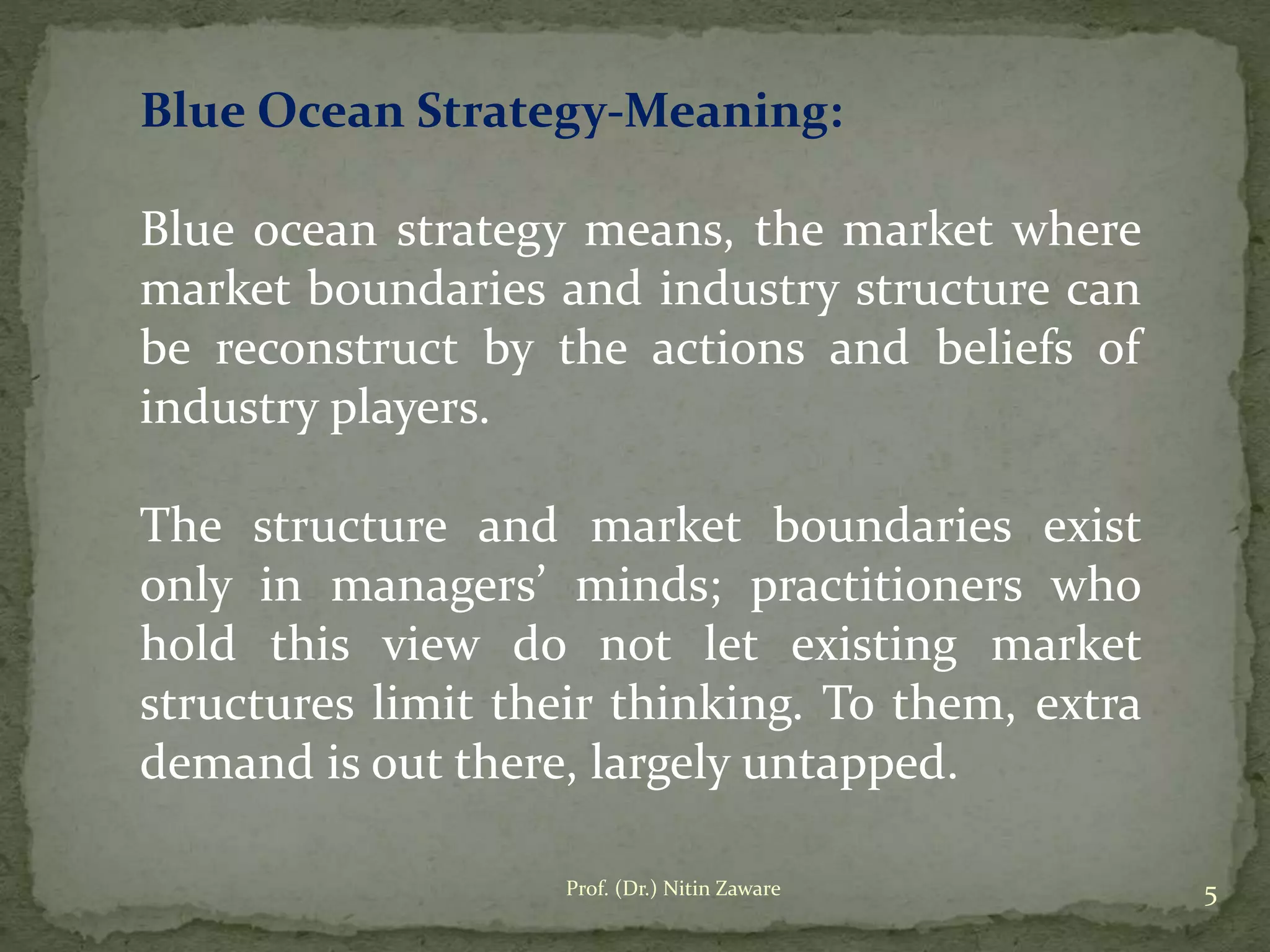 Blue ocean strategy & red ocean strategy | PPTX