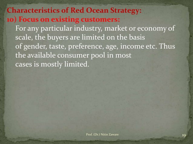 Blue ocean strategy & red ocean strategy | PPTX
