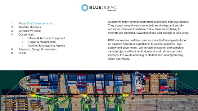 Blue Ocean Ventures | PPT