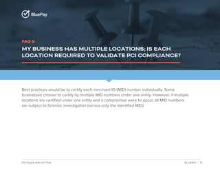 PCI FAQs and Myths - BluePay | PDF