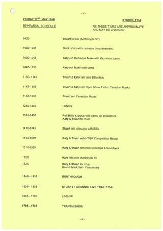 Blue Peter Camera Script | PDF